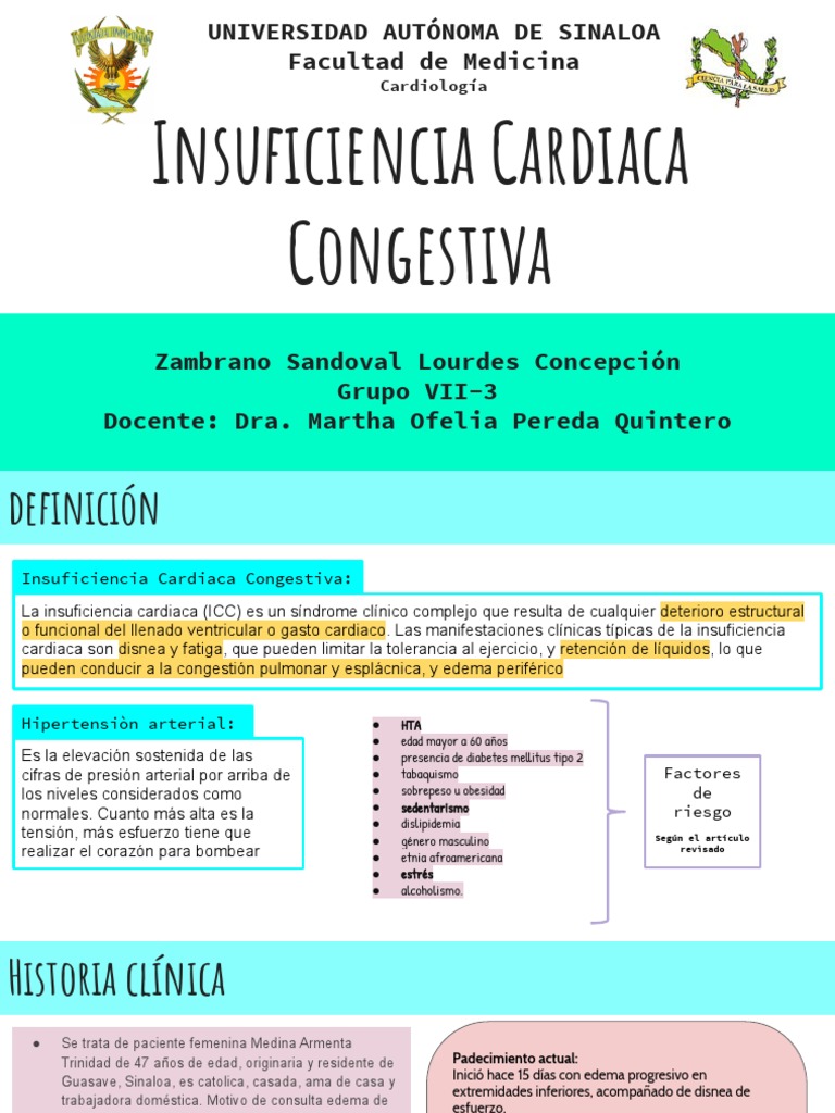 Zambrano Sandoval Lourdes ICC3 | PDF | Insuficiencia cardíaca ...