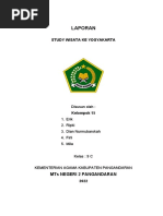 CONTOH LAPORAN STUDY TOUR KE YOGYAKARTA Kelompok 1 | PDF