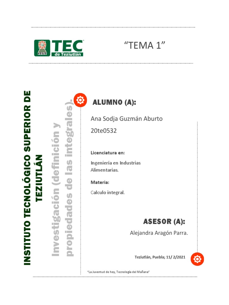 Propiedades de las Integrales en Cálculo | PDF | Integral | Función ...