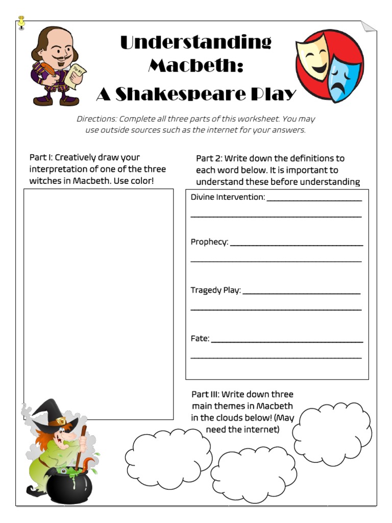 Macbeth Worksheet | PDF