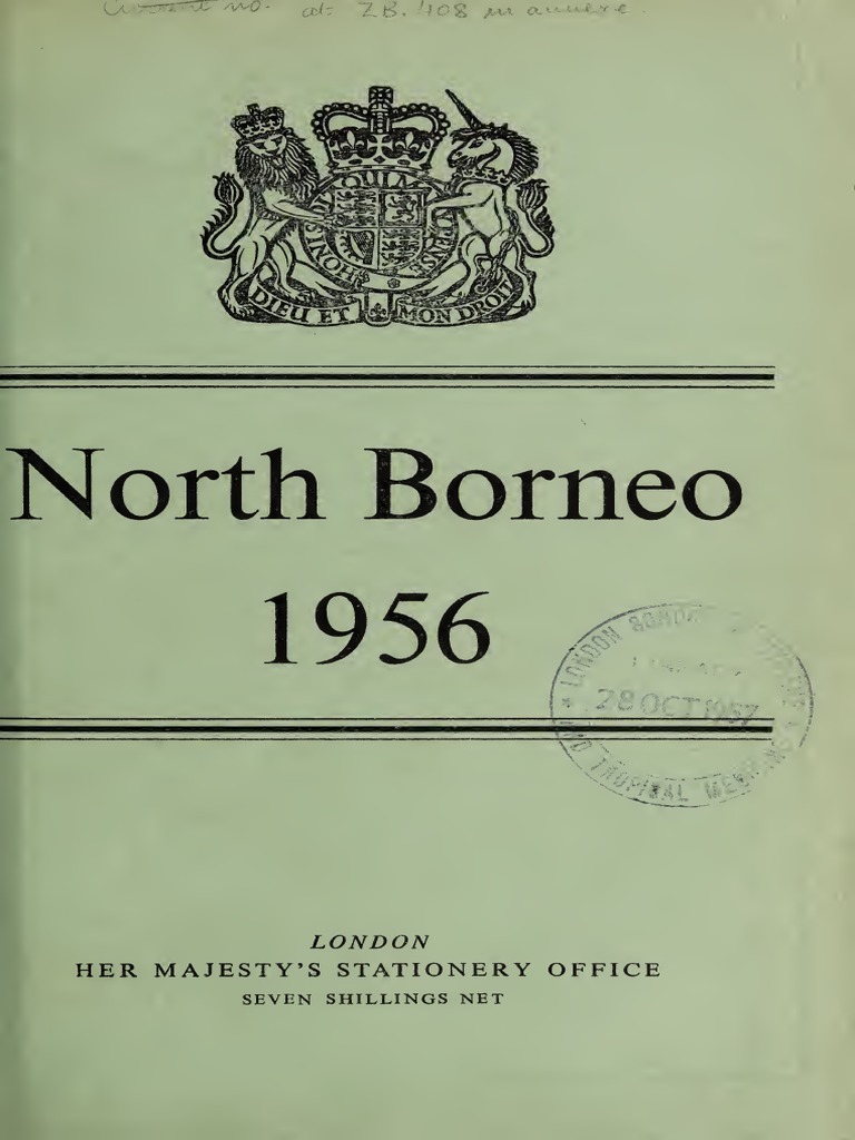 Sabah - North Borneo Colonial Report 1956 (1957) | PDF | Cost Of Living ...