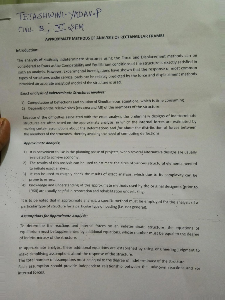 Portal Method | Download Free PDF | Force | Column