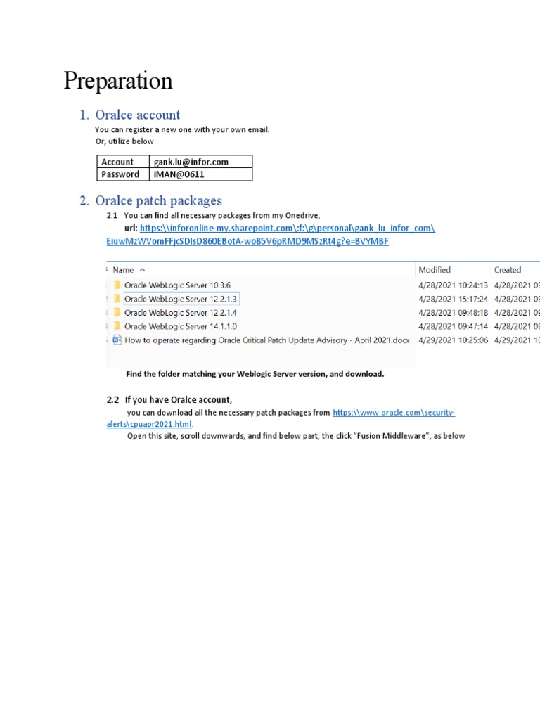 How To Install Oracle Critical Patch Update Advisory - April 2021 | PDF ...