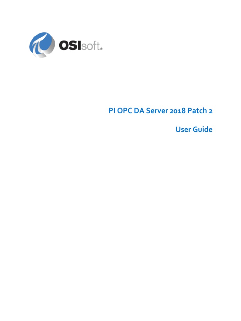 PI OPC DA Server 2018 Patch 2 User Guide | PDF | Server (Computing) | Component Object Model