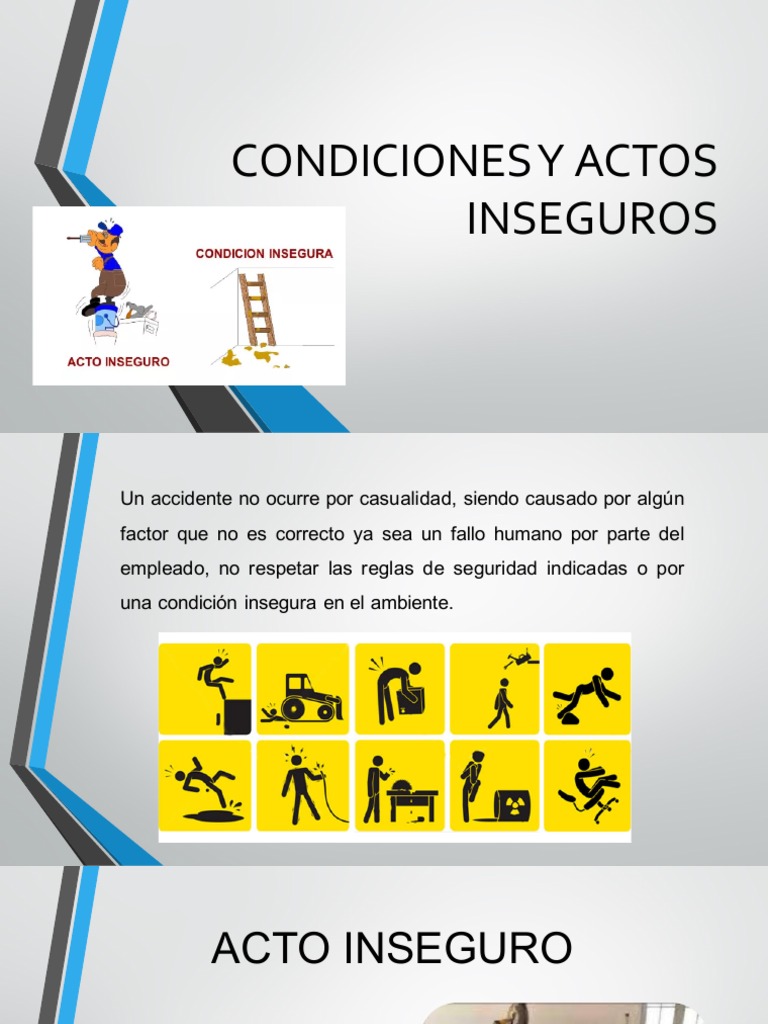 Condiciones y Actos Inseguros | PDF