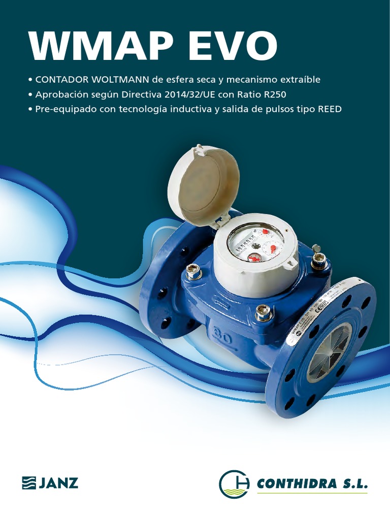 Contador de Agua WMAP EVO: Especificaciones y Normativa | PDF | Materiales