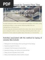 Flooring & Dado | PDF | Specification (Technical Standard) | Tile