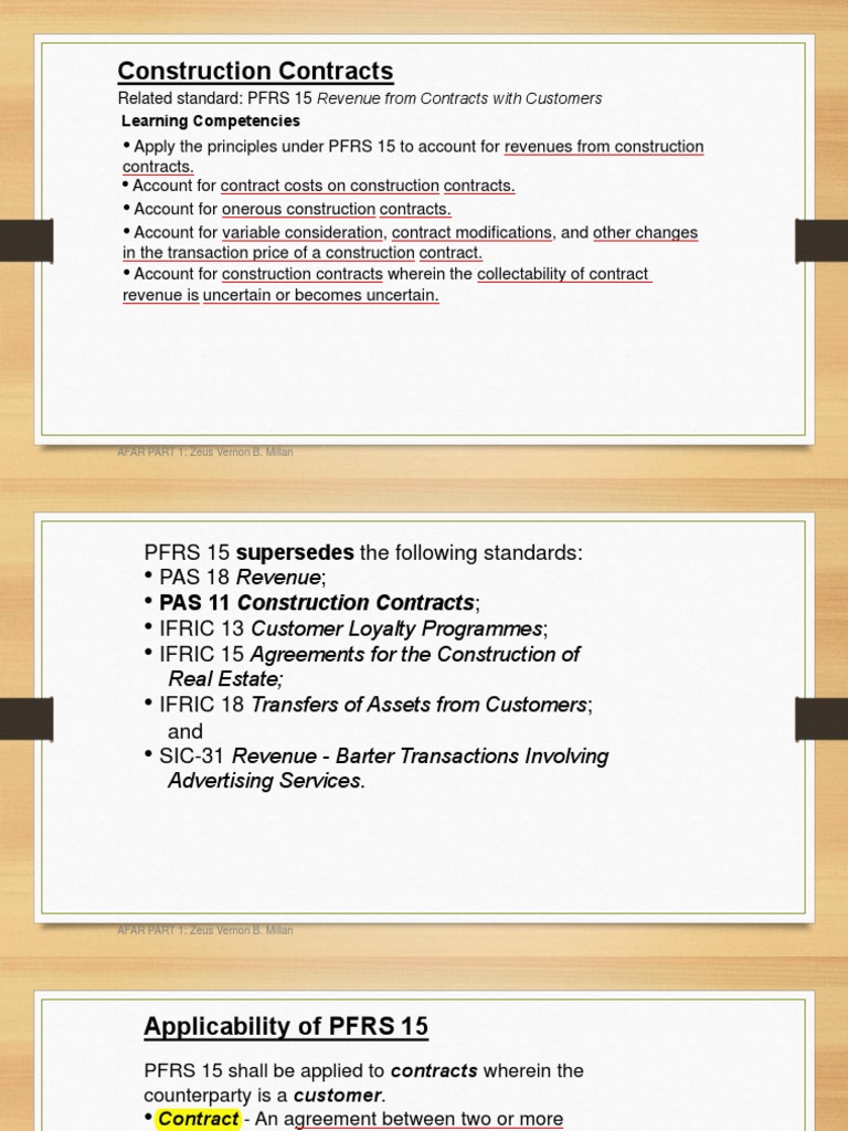 7 Construction Contracts | PDF | Prices | Revenue