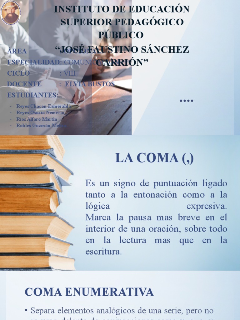 La Coma (,) | PDF | Coma | Oración (Lingüística)