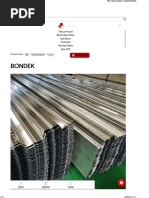 Spesifikasi dan Berat Bondek 0.75mm | PDF