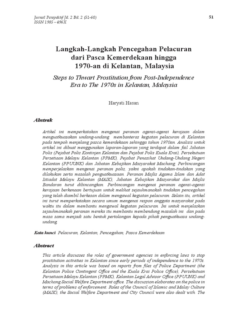 Langkah-Langkah Pencegahan Pelacuran | PDF