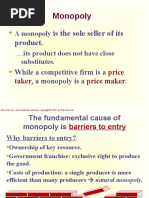 Understanding Monopoly Economics Concepts | PDF