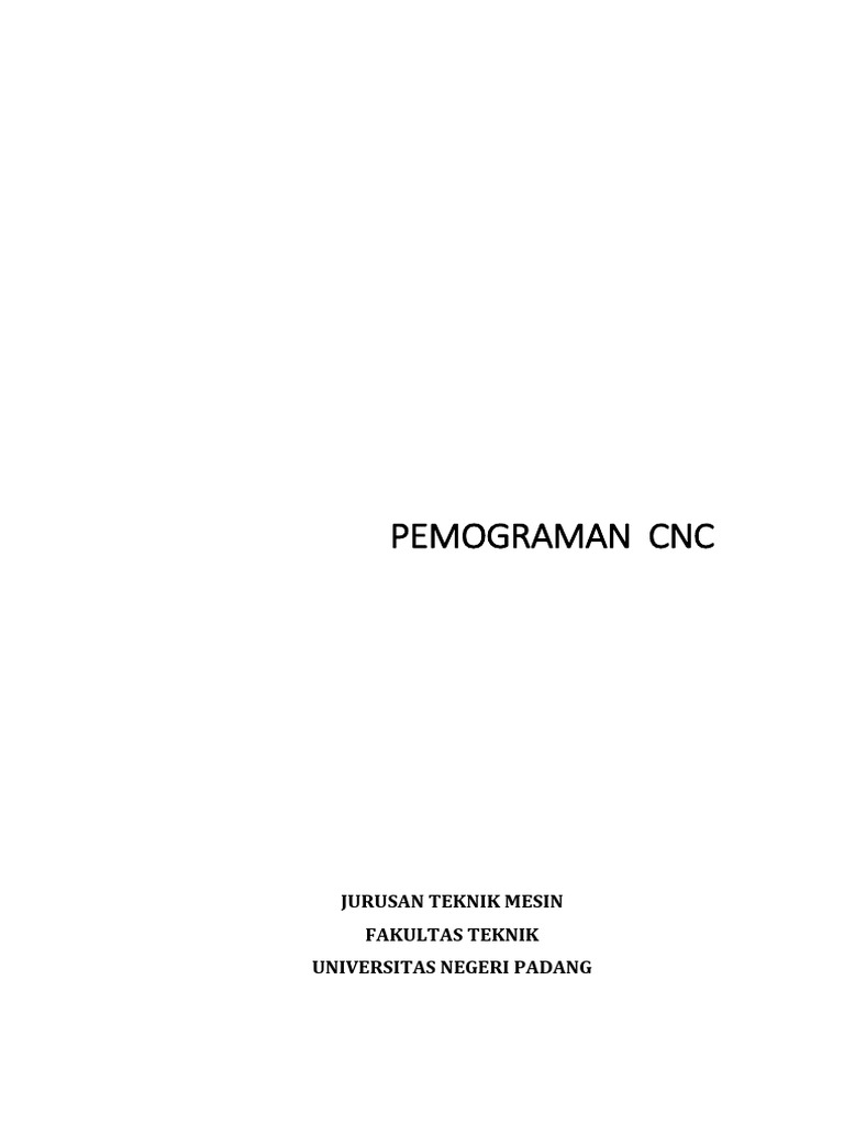 INTRO - Pemograman CNC | PDF