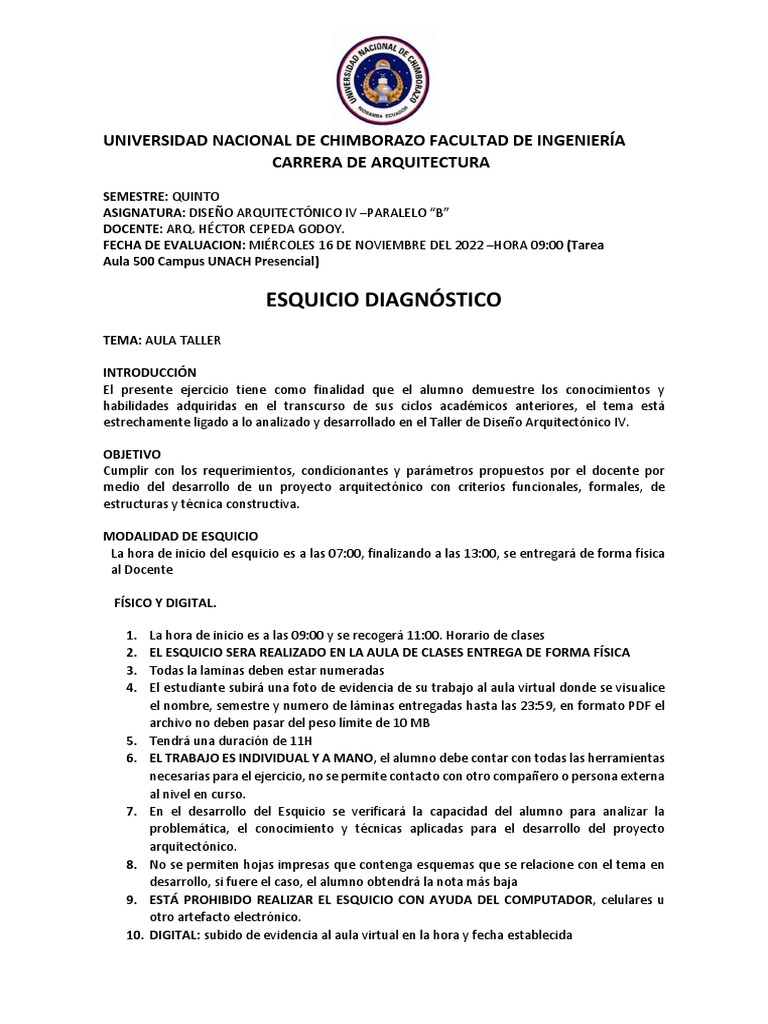 Esquicio Diseño Arquitectonico Iv - B | PDF | Lápiz | Diseño