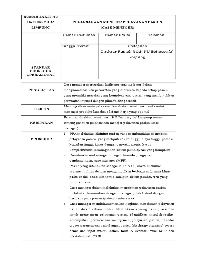 COORDINATING PATIENT CARE THROUGH CASE MANAGEMENT | PDF