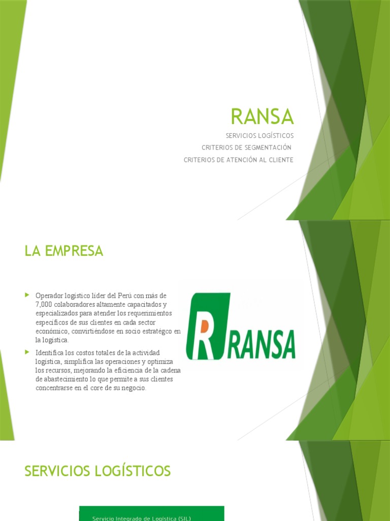 Ransa - Segmentacion | PDF | Logística | Economias