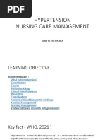 Nursing Care Plan for Hypertension | PDF | Hypertension | Blood Pressure