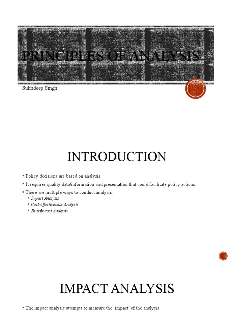 Lecture 6 - Principles of Analysis | PDF | Cost–Benefit Analysis ...