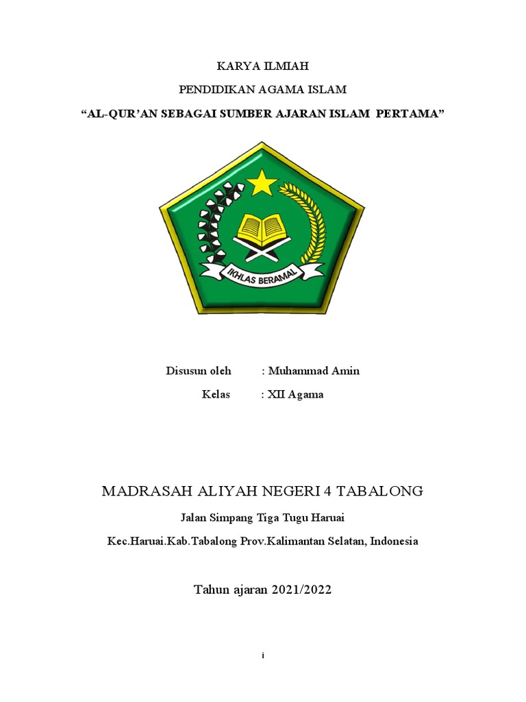 Karya Ilmiah M.amin | PDF