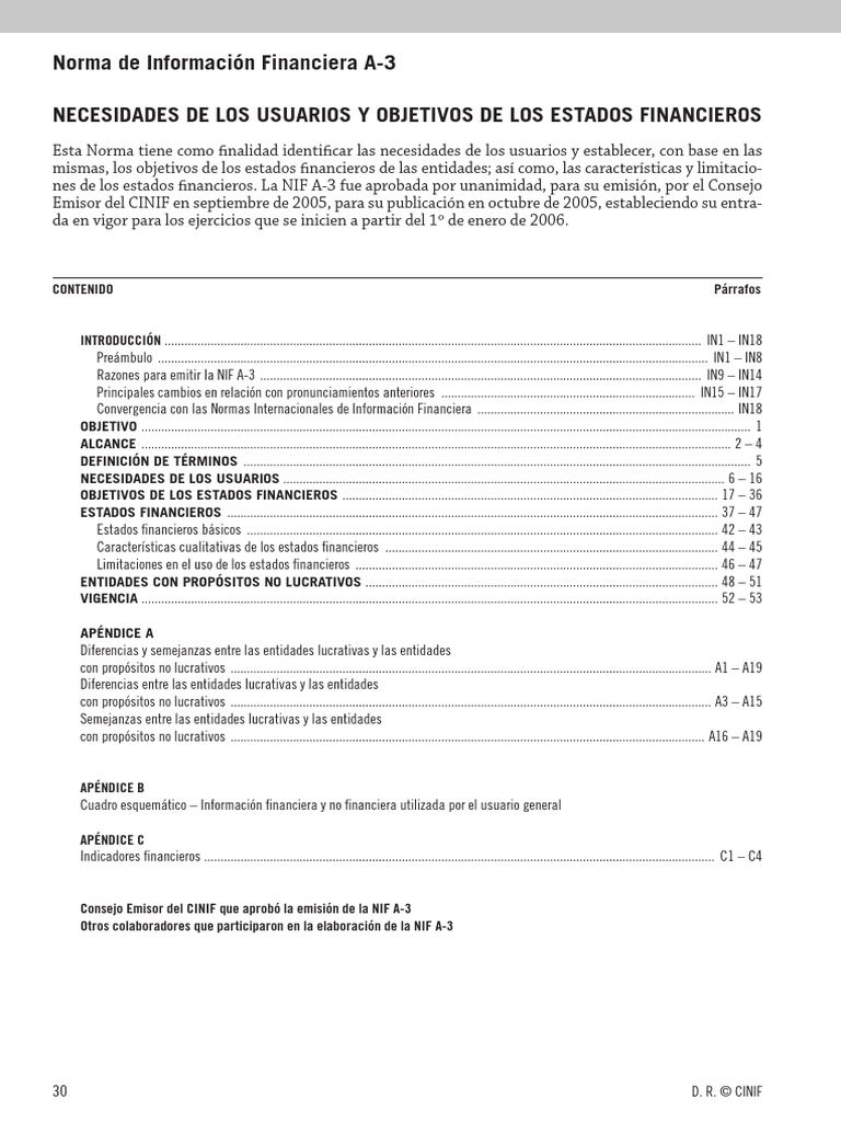 Nif A3 | PDF | Contabilidad | Estado financiero