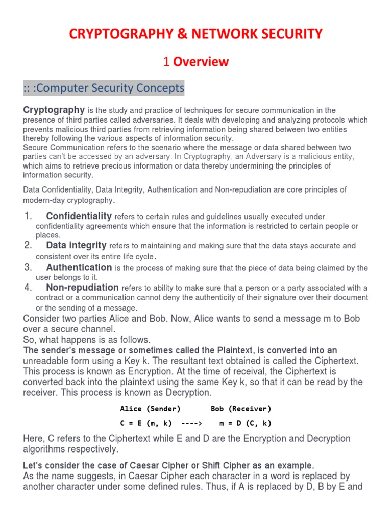 Cns Full Material | PDF | Security | Computer Security