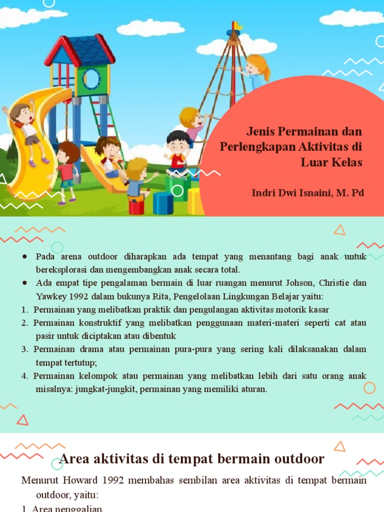Jenis Permainan Dan Perlengkapan Aktivitas Di Luar Kelas | PDF | Karier ...