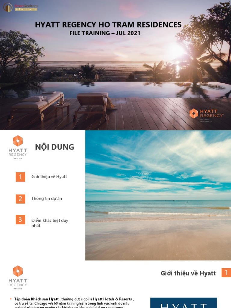 Hyatt Regency Ho Tram Residences File Training Jul 2021 - Compress | PDF