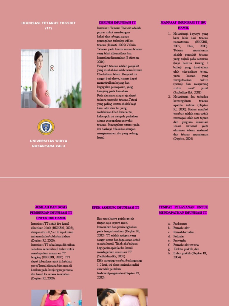 Leaflet Imunisasi TT | PDF