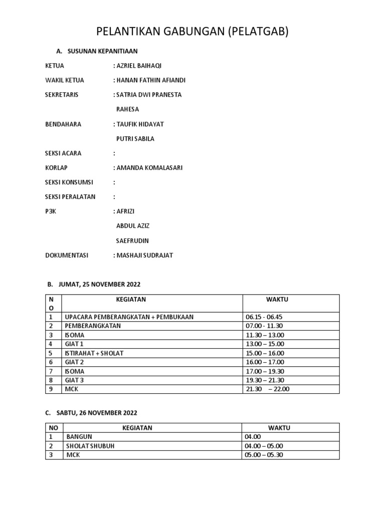 Pelantikan Gabungan | PDF
