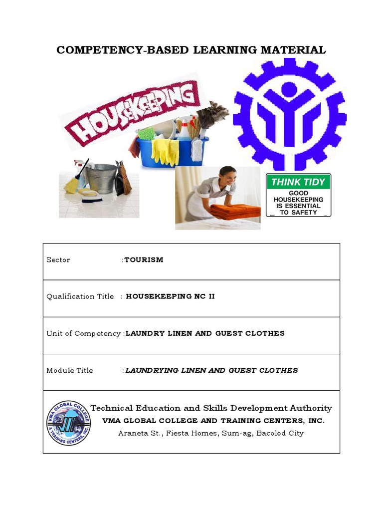 Laundry Linen and Guest Clothes Module | PDF | Laundry | Housekeeping