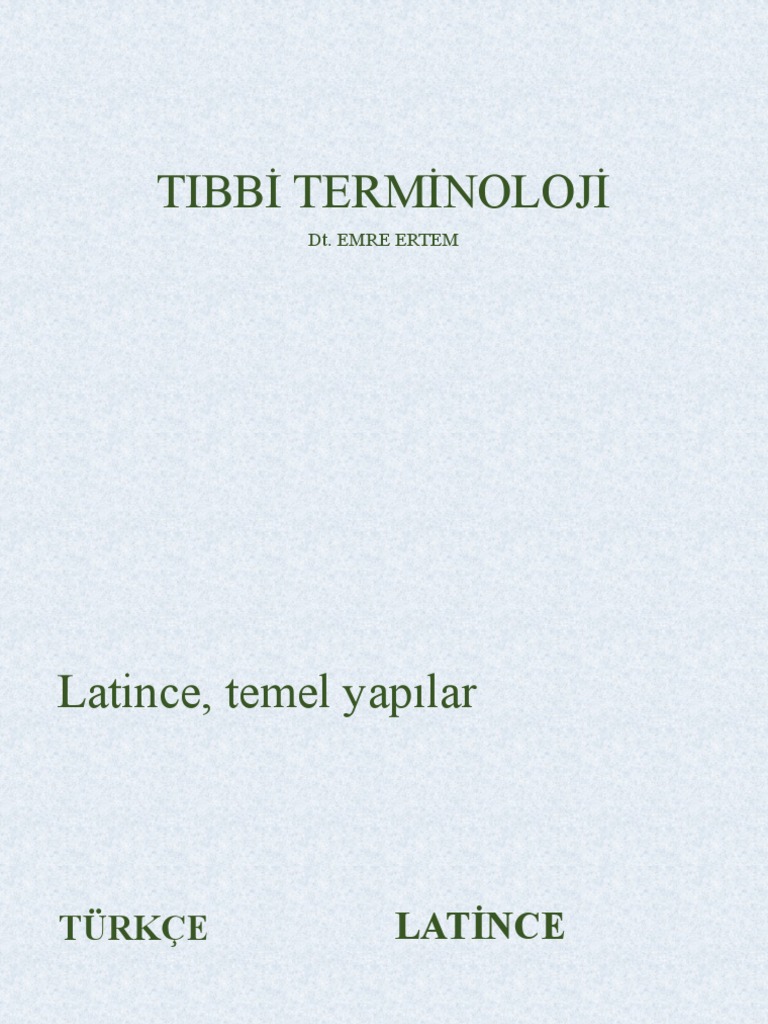 2 - Latince Ve Terimler | PDF