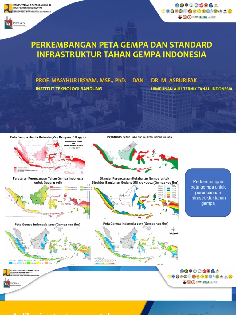 Dr. Ir. M. Asrurifak, M.T. - Perkembangan Peta Gempa Dan Standard ...