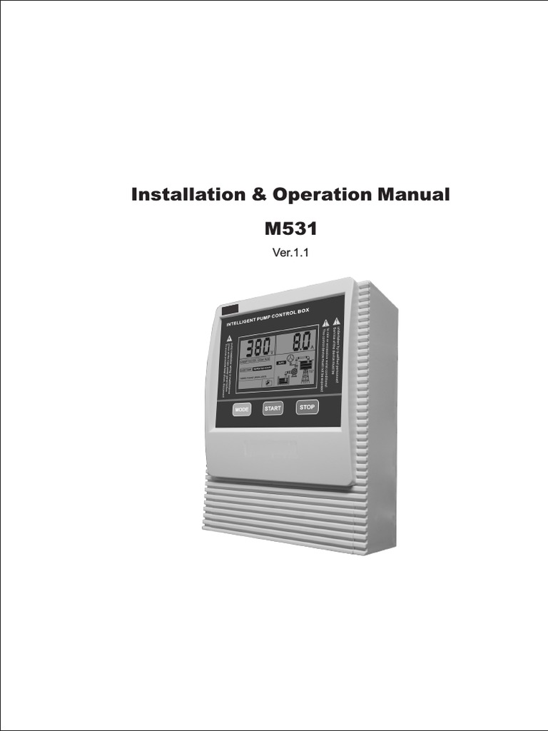 M531Omega Control Box | PDF | Pump | Switch