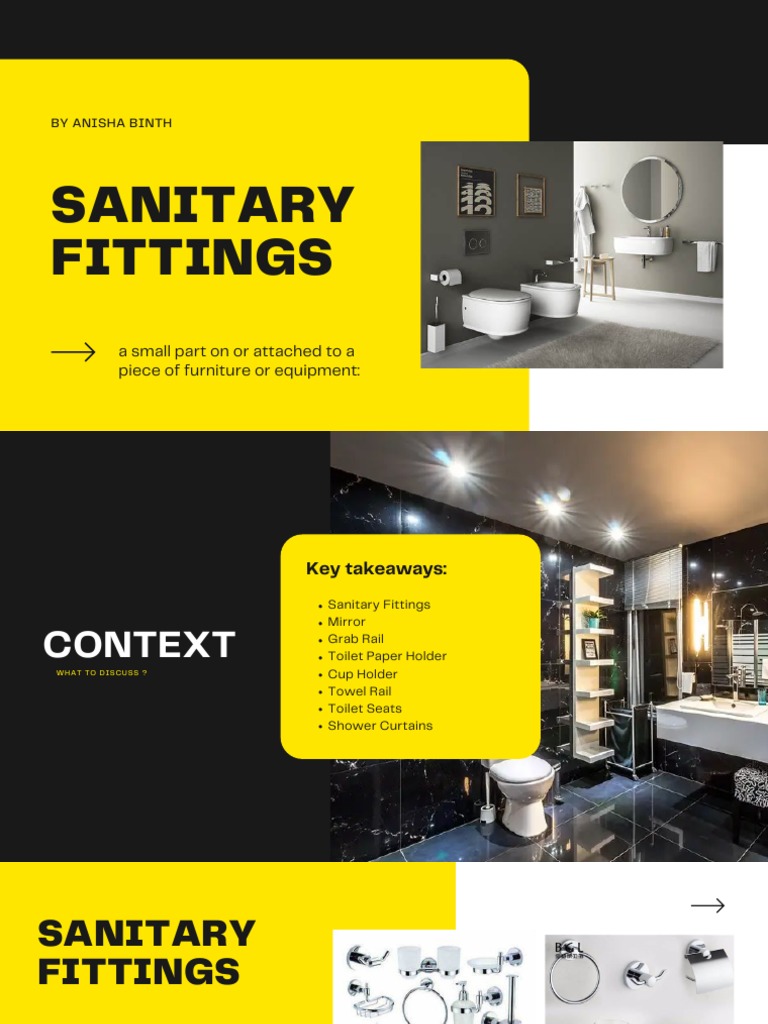 Sanitary Fittings. | PDF | Bathroom | Mirror