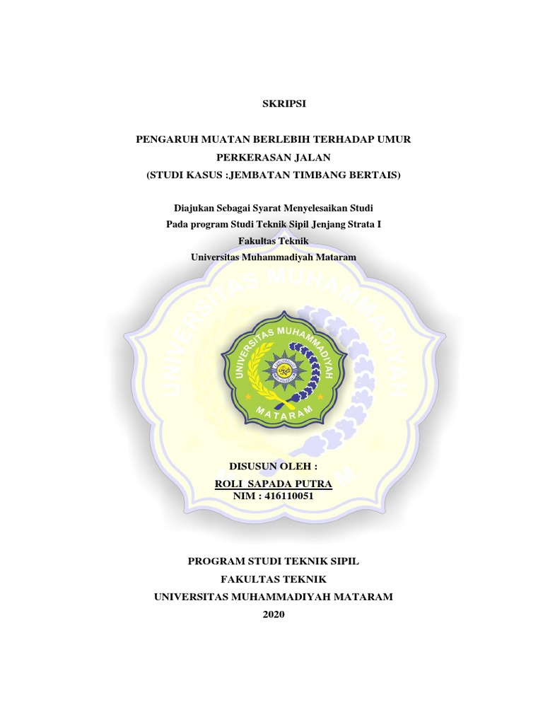Muatan Lebih Jembatan Timbang Bertais | PDF