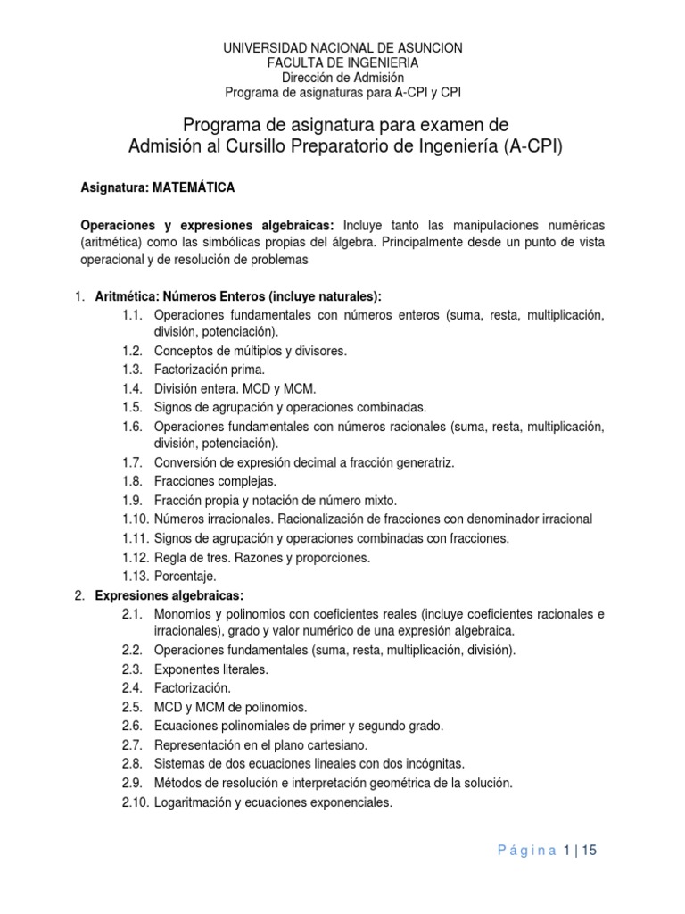 Programa Asignaturas 2023 Propuesta-Modificado | PDF | Vector Euclidiano | Fuerza