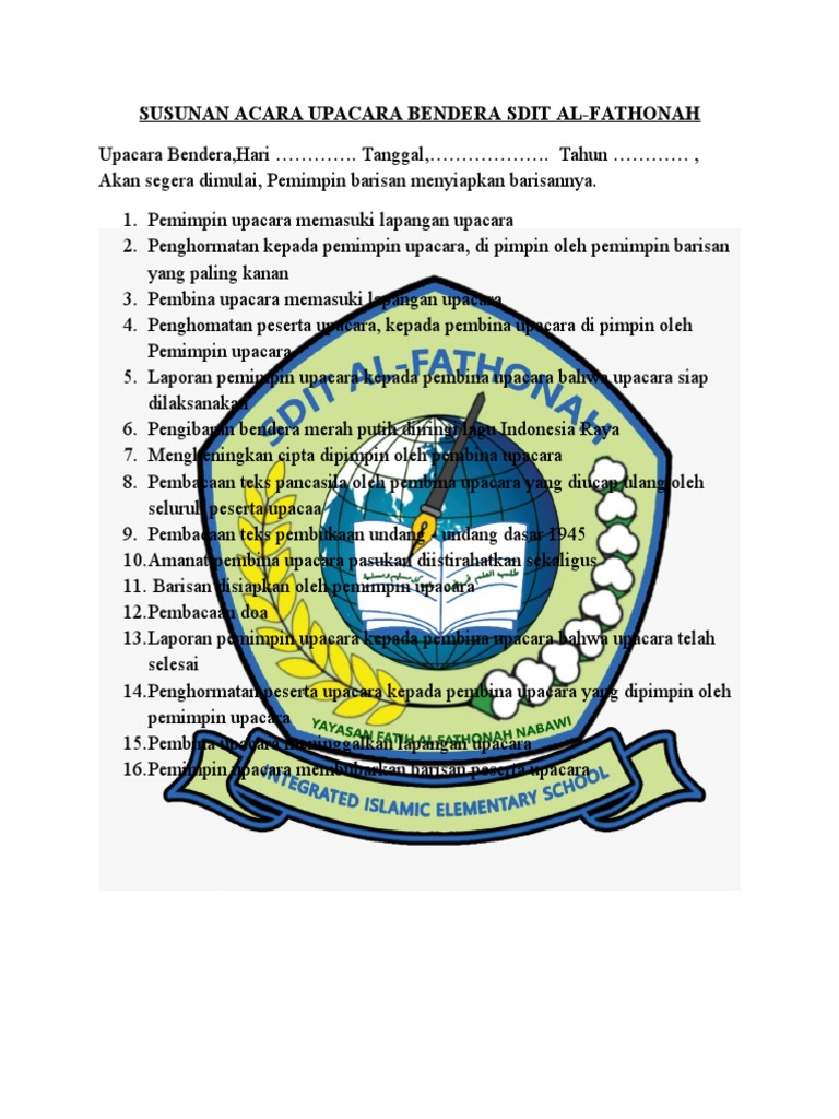 Teks Mc Upacara Bendera Pdf