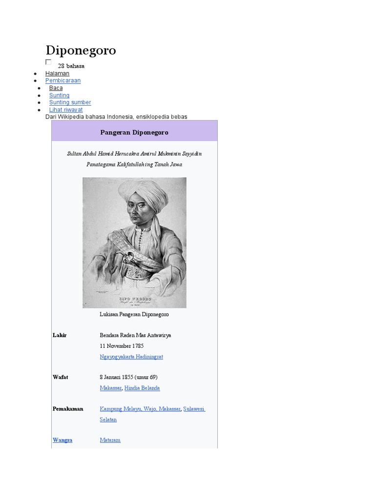 Diponegoro | PDF | Sejarah