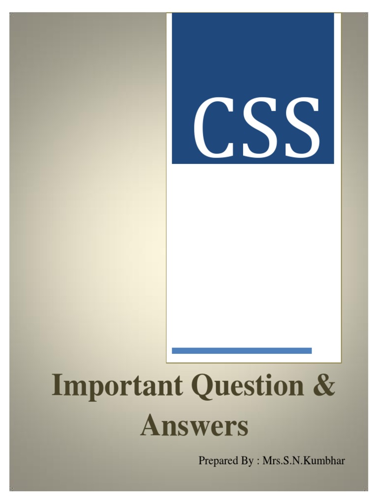 Important Question | PDF | Http Cookie | Java Script