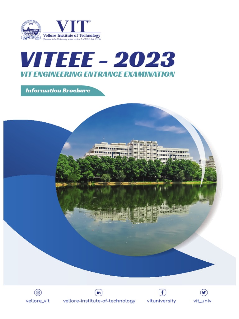 VITEE 2023 Information Brochure | PDF | Computer Science | Engineering