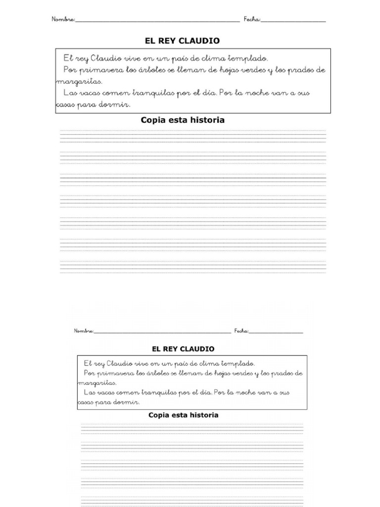 Copias para Niños | PDF