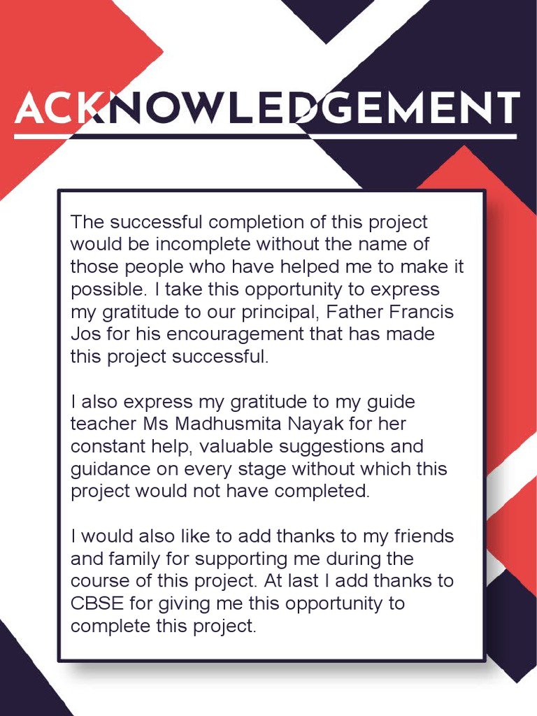 Acknowledgement and Certification of School Project Completion | PDF