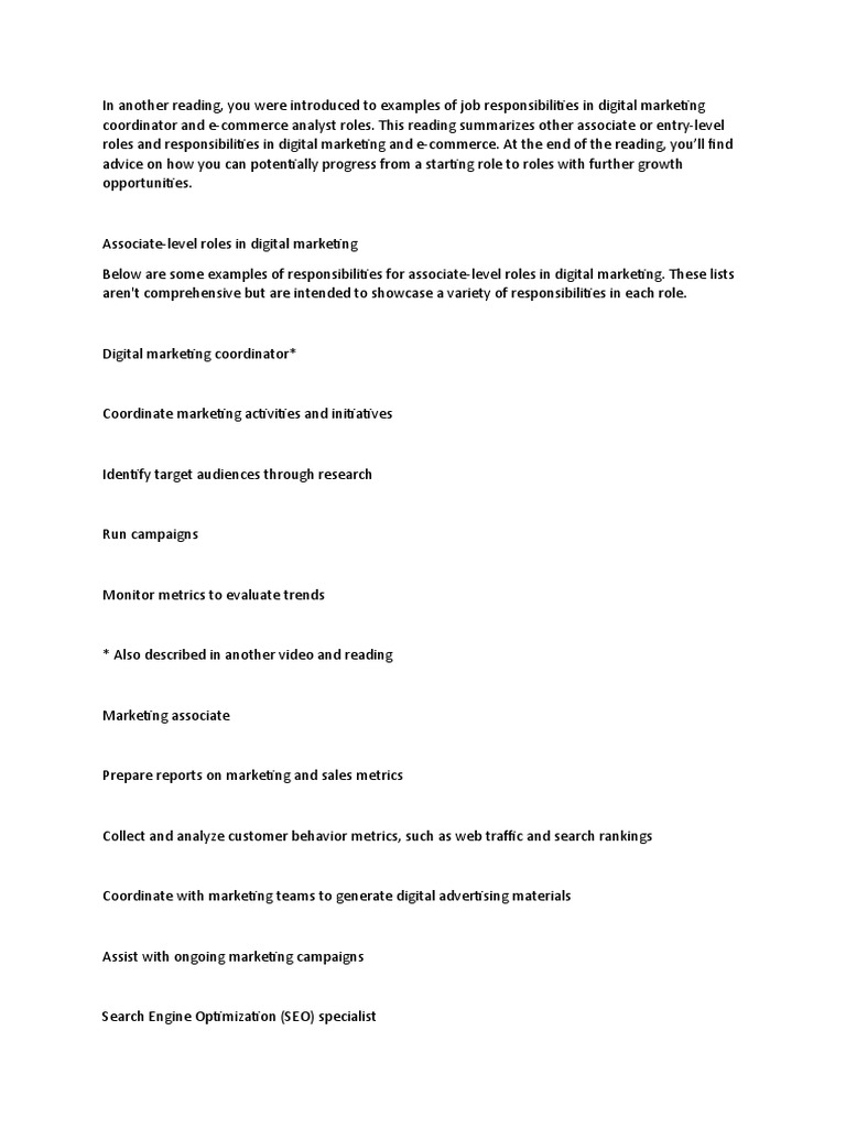 Digital Marketing Notes | PDF | Digital Marketing | Marketing