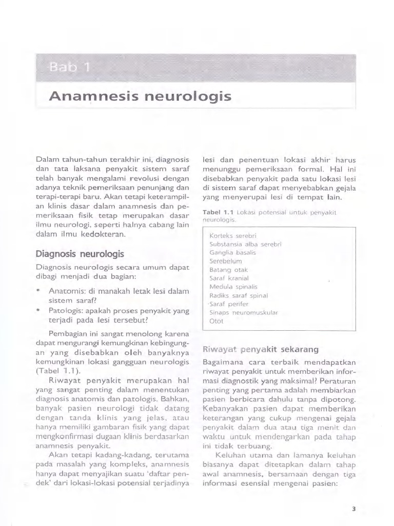 Lecture Note Neurologi | PDF