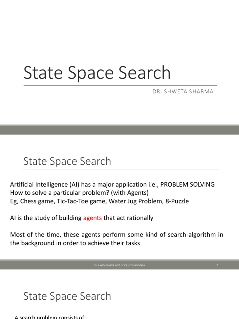 1 State Space Search | PDF | Mathematics | Computer Science