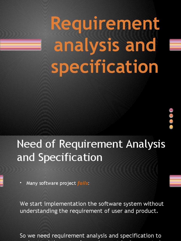 Requirement Analysis and Specification | PDF | Specification (Technical ...
