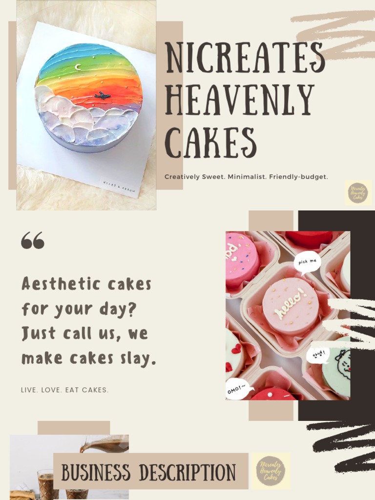 Mini Business Proposal - Marketing | PDF | Cakes