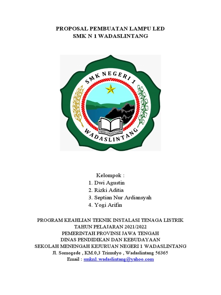 Proposal Pembuatan Lampu Led | PDF