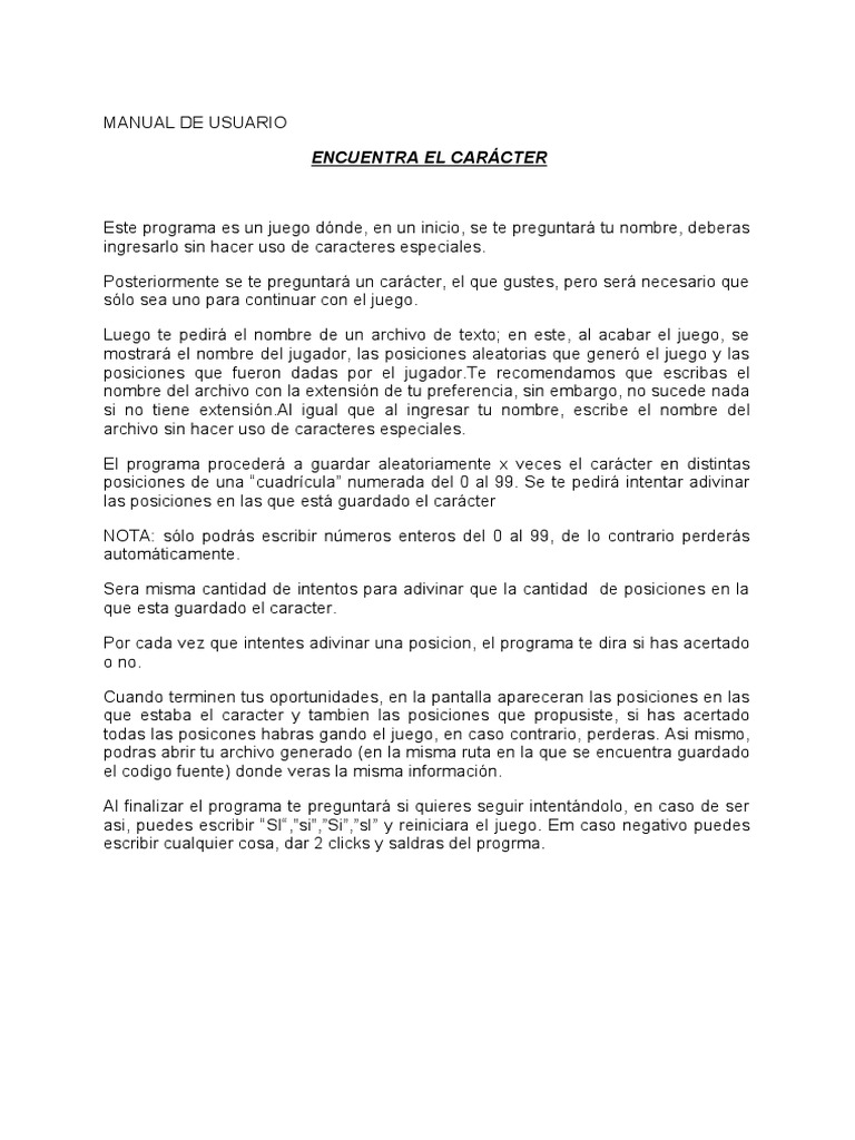 Manual De Usuario Pdf