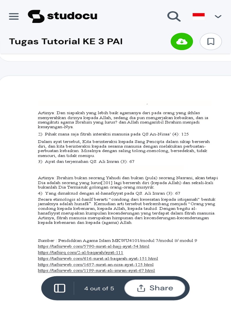 Tugas Tutorial KE 3 PAI - TUGAS TUTORIAL KE - Pendidikan Agama Islam MKWU NAMA RISKY KOMALASARI ...